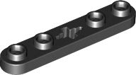 Technic :: Technic plates + Brackets :: 32124 Black Technic, Plate 1 x ...