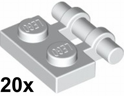 Plates Modified :: 2540#20 White Plate, Modified 1 x 2 with Handle on ...