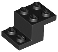 Technic :: Technic plates + Brackets :: 73562 Black Bracket 3 x 2 x 1 1 ...