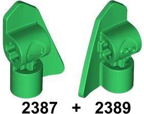 Technic :: Fairing + panel :: 2387 + 2389 Green Technic, Panel Fairing ...