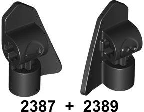 Technic :: Fairing + panel :: 2387 + 2389 Black Technic, Panel Fairing ...